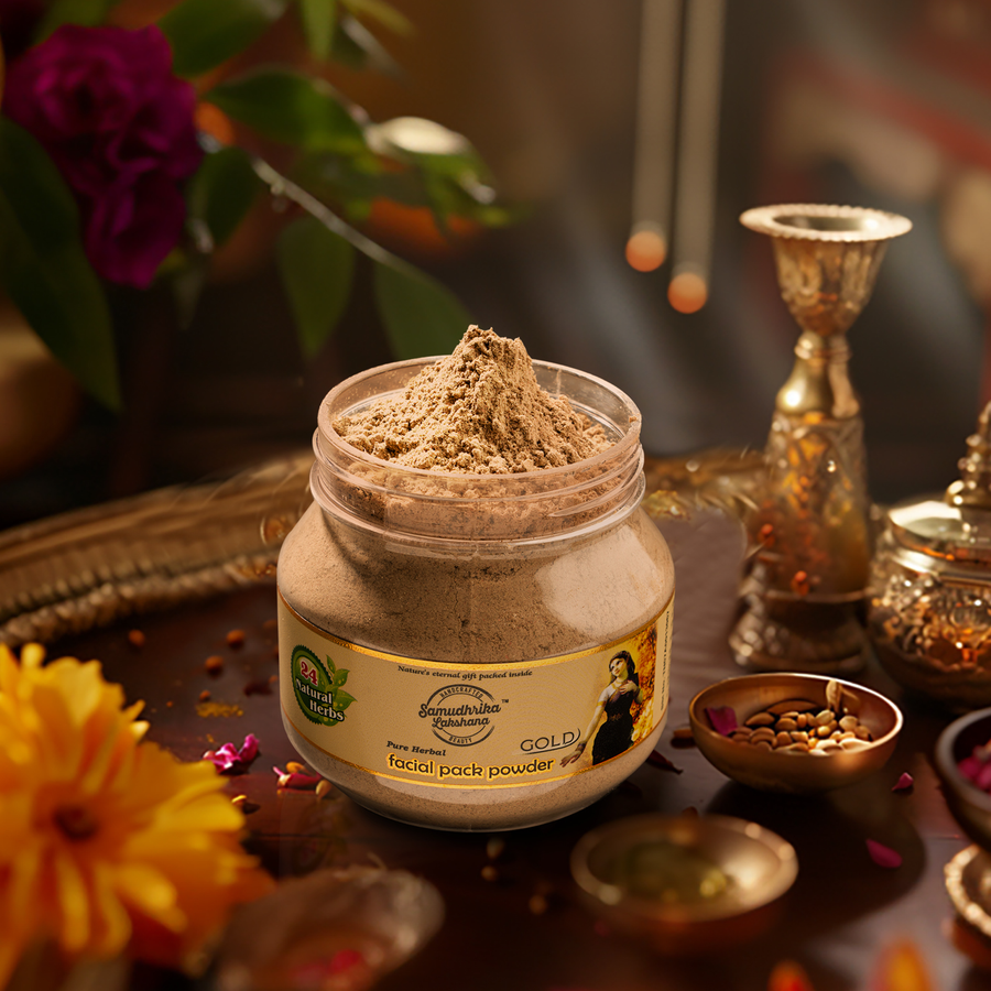 Herbal Face Wash Powder for All Skin Types – Samudhrika Lakshana